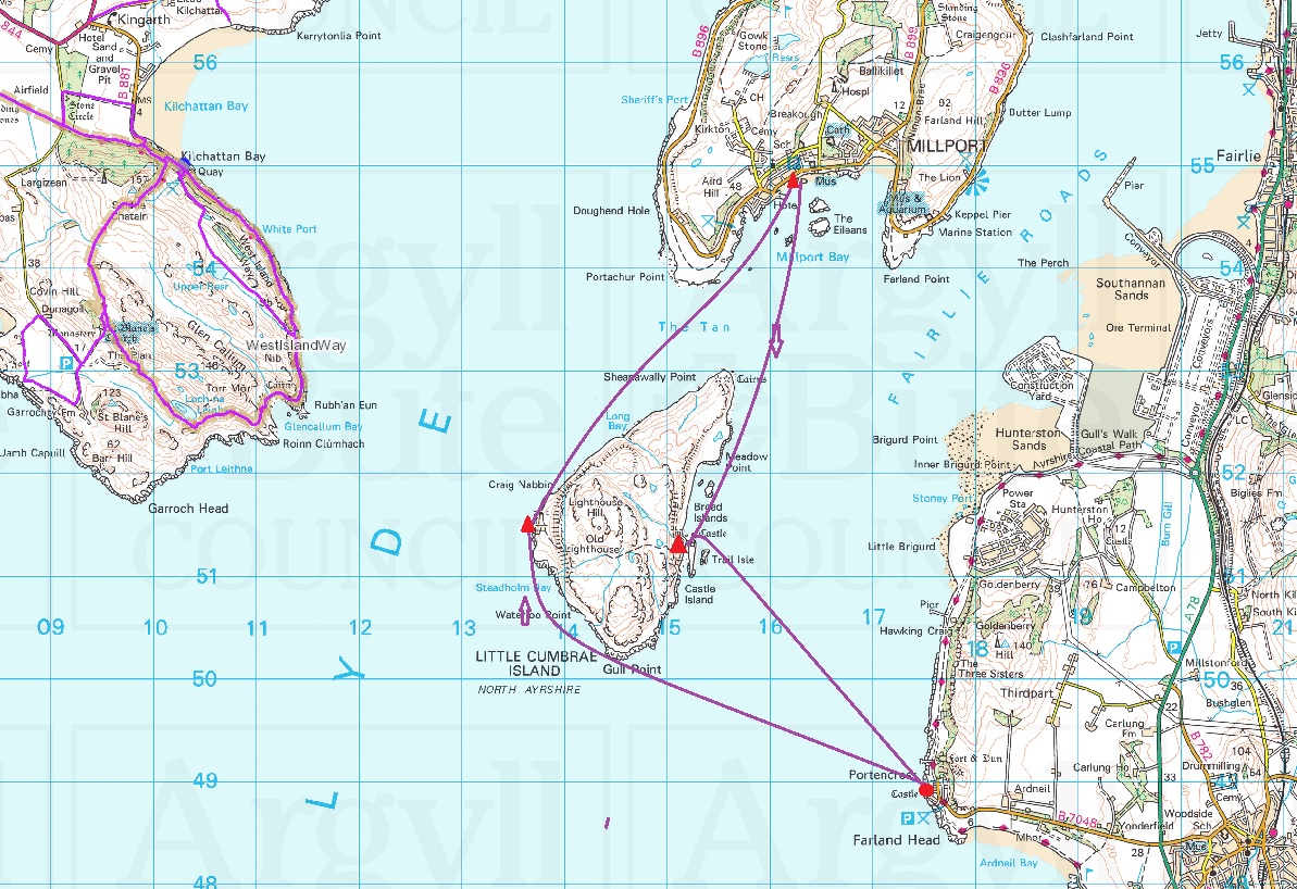 Wee Cumbrae (or Peace Island) 16th August – Helensburgh CC